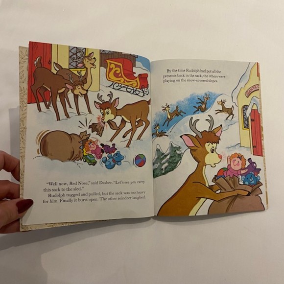 A Golden Book | Holiday | Rudolph The Red Nosed Reindeer Shines Again A ...